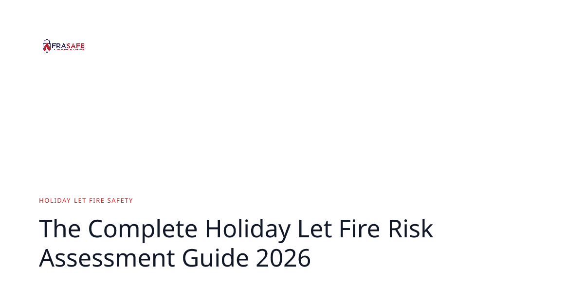 The Complete Holiday Let Fire Risk Assessment Guide 2026
